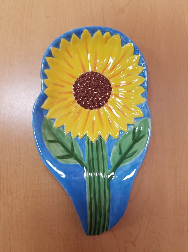 sunflower spoon rest